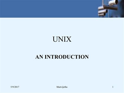 Introduction To Unix Ppt