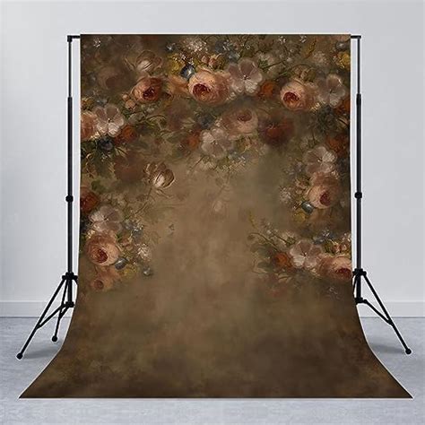 Avezano Brown Flower Backdrop Vintage Bridal Shower Floral