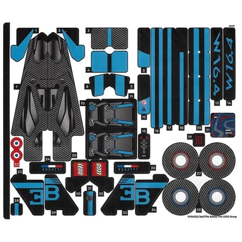 Stickers Lego Technic Bugatti