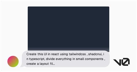 Create This Ui In React Using Tailwindcss Shadcnui In Typescript