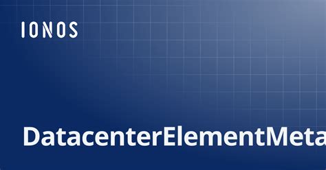 Datacenterelementmetadata Python Sdk
