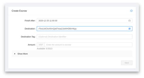 create and release escrows xrp toolkit