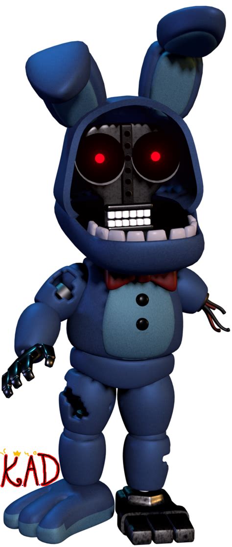 Adventure Withered Bonnie Render By Kingangrydrake On Deviantart