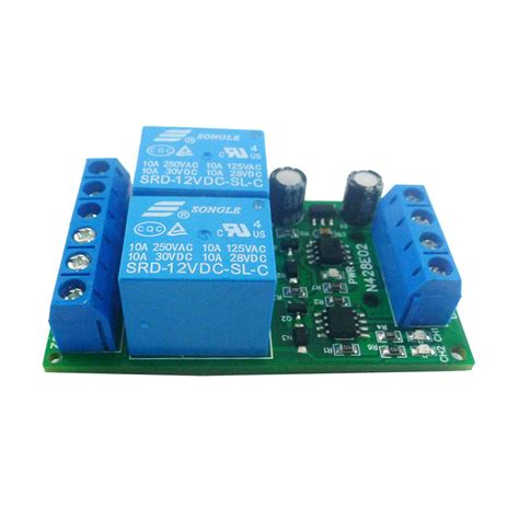 N428e02 Dc 12v 2ch Rs485 Modbus Rtu Relay Module Uart Serial Port