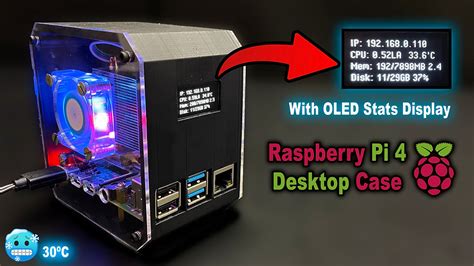 Diy Raspberry Pi Desktop Tower Case With Oled Stats Display