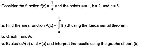 solved consider the function f x x1 and the points a 1 b 2