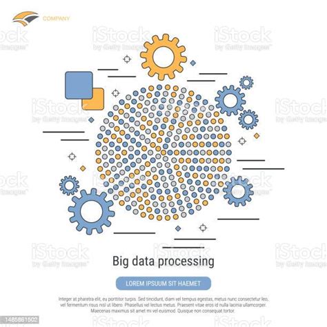 Big Data Processing Vector Concept Stock Illustration Download Image