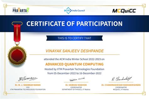 Vinayak Sanjeev Deshpande On Linkedin Technologies Quantumcomputing