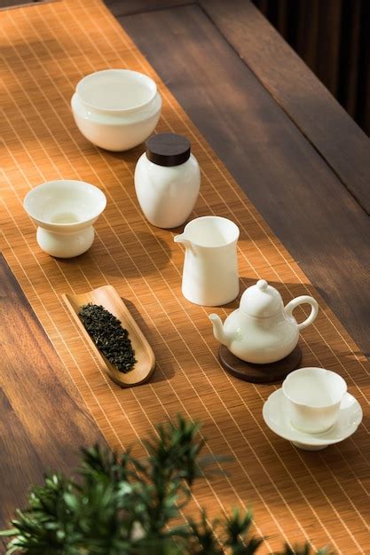 Premium Photo A Table With A Tea Set And A Teapot On It Tea Flavor