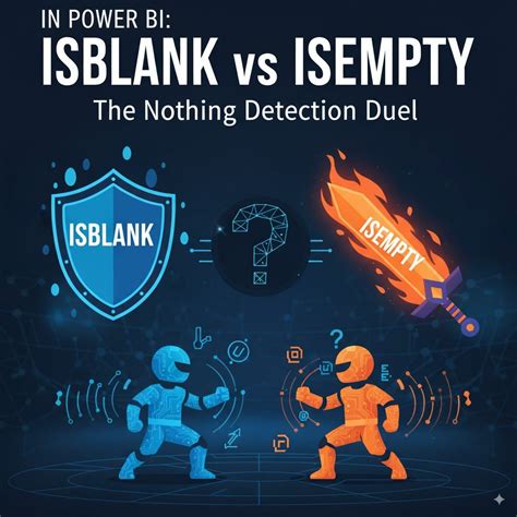 Isblank Vs Isempty The Nothing Detection Duel By Bhanu Gautam Microsoft Power Bi Sep