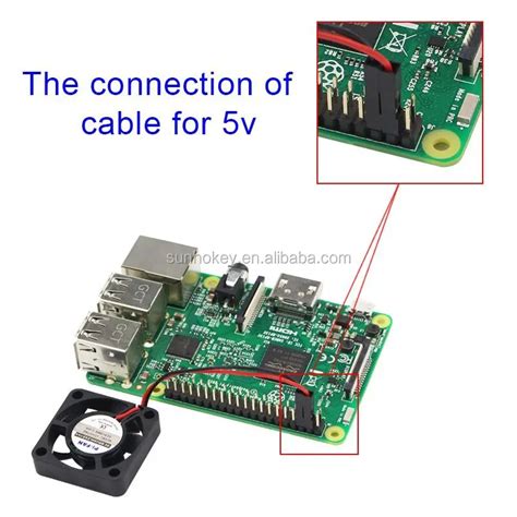 New Arrival Raspberry Pi 3 Cooling Fan 335v Multifunction Silent