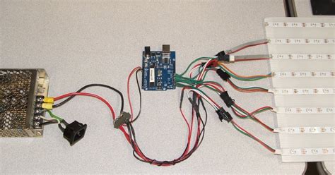 My Commentary And Technical Help Arduino Powered Ws2812 Led Strips Turned Into 8x75 Array