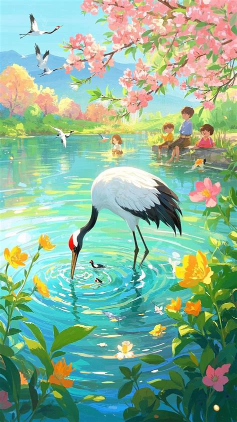 春生万物ai图片绘本插画ai出图素材红动中国