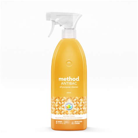 Method Antibacterial All Purpose Cleaner Citron 28 Ounce Spray Bottle