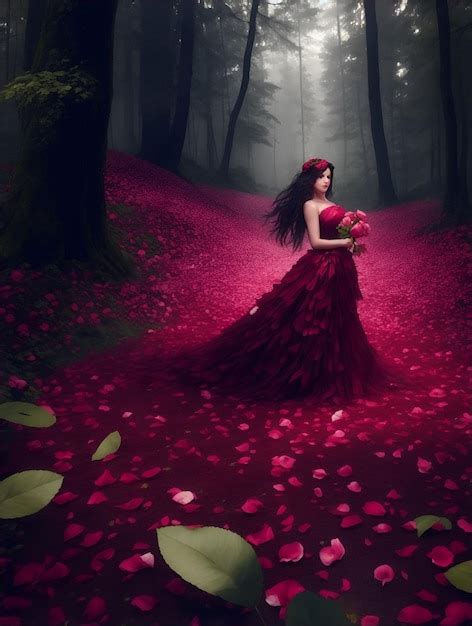 Premium Ai Image Fantasy Rose Ai Generated