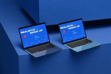 Laptop And Keyboard Mockup With Wall Background 45984780 Psd