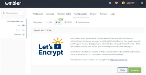 Ssl Grátis Via Lets Encrypt Umbler Blog