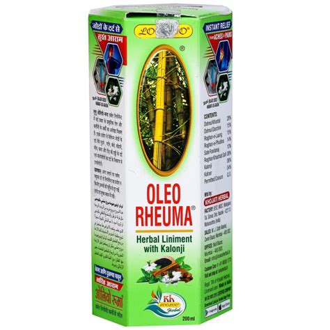 Kh Loo Loo Oleo Rheuma Herbal Liniment With Kalonji 200 Ml— Wholesale