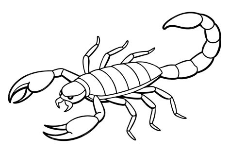 Premium Vector Scorpion With A Black Outline