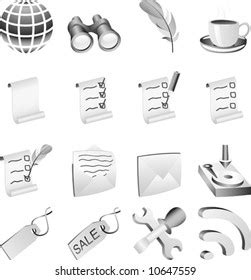 Set Bw Icons Vector Illustration Stock Vector Royalty Free Shutterstock