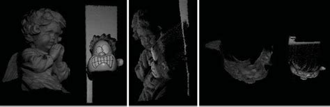 The Reconstructed 3 D Point Clouds With Texture Top And Depth Download Scientific Diagram