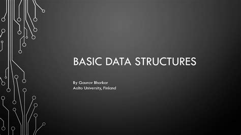 Basic Data Structures 11 Introduction Youtube