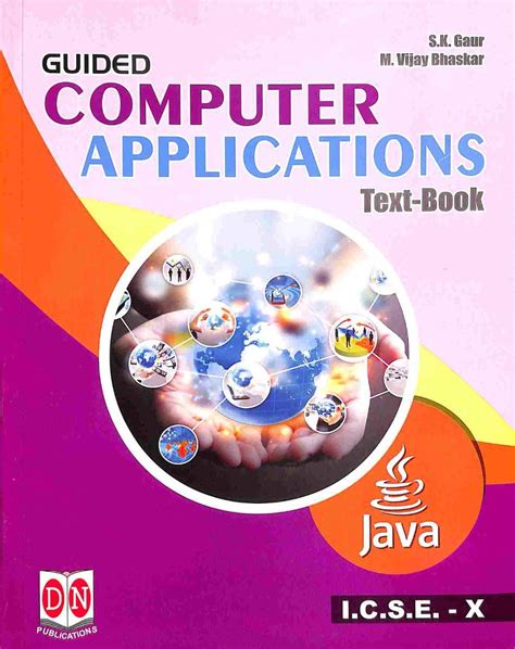 Icse Guided Computer Applications Java Text Book Class 10 By M Vijay