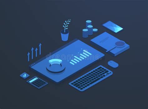 Data Analytics In Digital Marketing Concept Business Dashboard With Kpi Financial Statistics