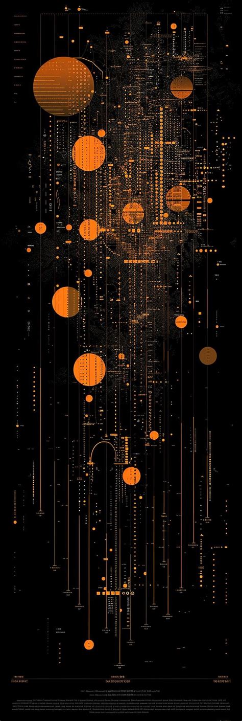 Binary Operations Chart In Orange And Black Premium Ai Generated Image