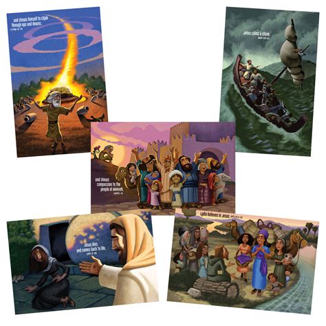 Bible Story Posters Set Of 5 22 In X 34 In Scuba Vbs 2024 By
