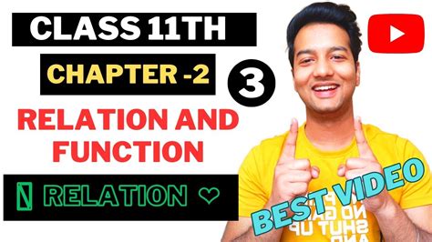 relation chapter 2 relation and function class 11th youtube