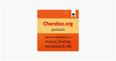 Chandoo Org Podcast Become Awesome In Data Analysis Charting Dashboards VBA Using Excel