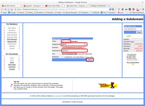 apache2 serving multiple websites over a home dsl line ask ubuntu