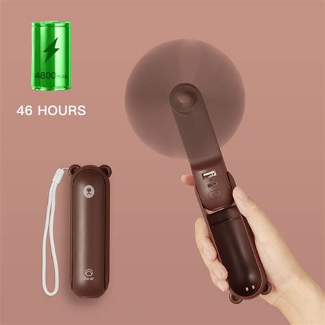 Jisulife F8 มือพัดลมกระเป๋าพกพาขนาดเล็ก Cooling พับกระซิบเงียบไฟ Led