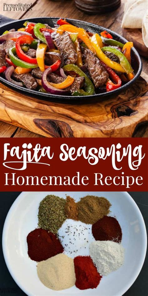 Homemade Fajita Seasoning Mix Recipe Artofit
