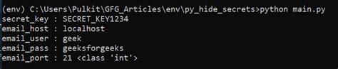 How To Hide Sensitive Credentials Using Python Geeksforgeeks