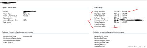 Investigating SCCM Client Policy Request And Communication Status With A Collection Specific