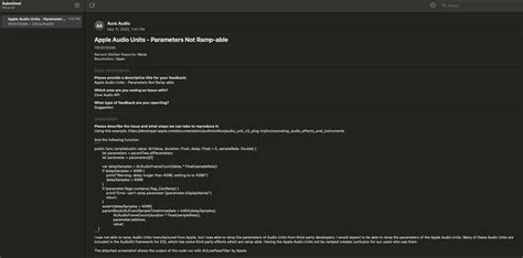 Submit Bugs Found In Apple Code To Apple · Issue 2570 · Audiokitaudiokit · Github