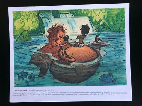 Disney Jungle Book Concept Art Lithograph Wdw Ap Passholder T 8 34