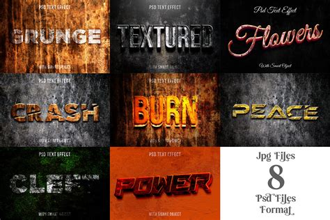 Realistic Texture Text Effect Bundle Creative Market Realistic Texture Text Effect Bundle Creative Market