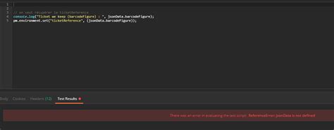 unable to define json parse responsebody in collection tests tab
