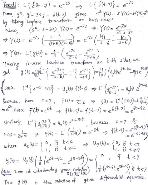 Use The Laplace Transform To Solve The Following Initial Value Problem