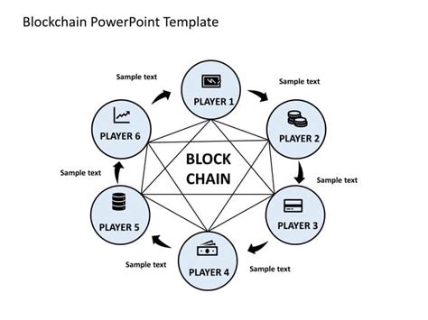 D Blockchain Security Cube Diagram In Vibrant Colors Presentation Template
