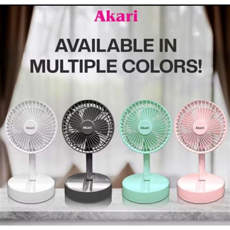 Shop Akari Rechargeable Fan For Sale On Shopee Philippines