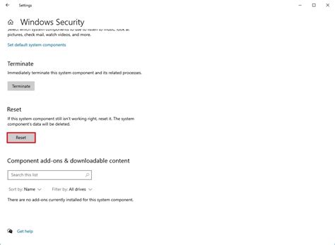 How To Reset The Windows Security App To Fix Problems
