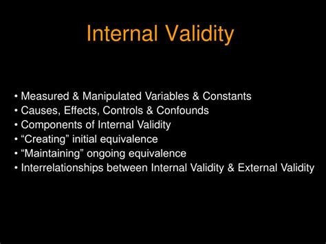 PPT Internal Validity PowerPoint Presentation Free Download ID 433112