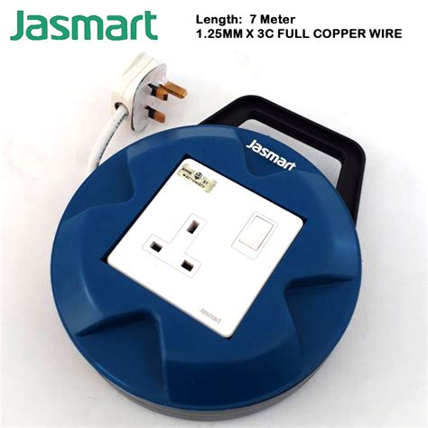 Round Extension Bulat Plug Wire Trailing Socket 2 Gang 5 Meter 1 25mm X 3c Full Copper Box Cable