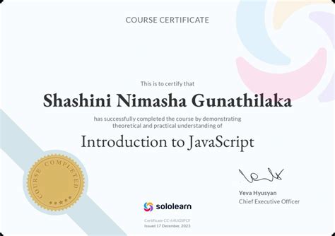 Shashini Nimasha Gunathilaka On Linkedin Javascript Sololearn