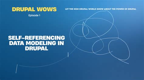 Drupal Wows Episode 1 Self Referencing Data Modeling In Drupal