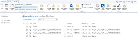 Modify Document Library Views In SharePoint